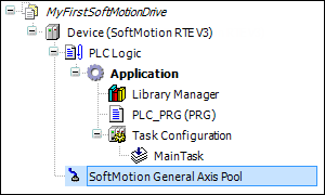 SoftMotion Drive Configuration